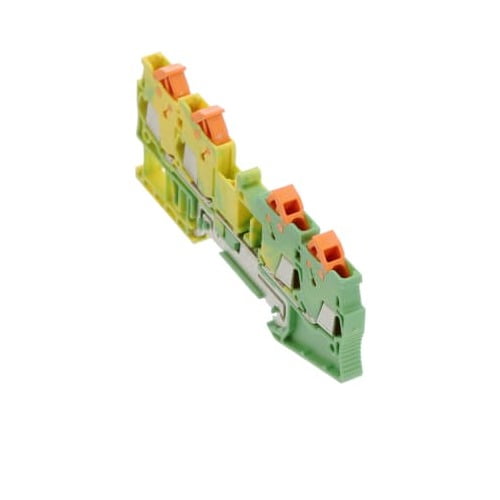 PHOENIX CONTACT 3205093, QTC1.5-QUATTRO-PE: Terminal Block DIN Rail ...