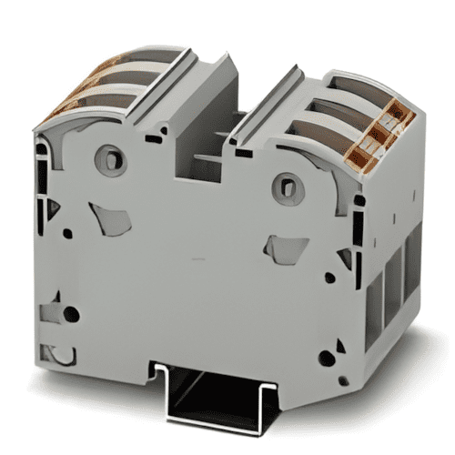 PHOENIX CONTACT 3212068, High-current terminal block, 1row 3pos 6conn, 125A 1kV, 2AWG, 48mm W ...