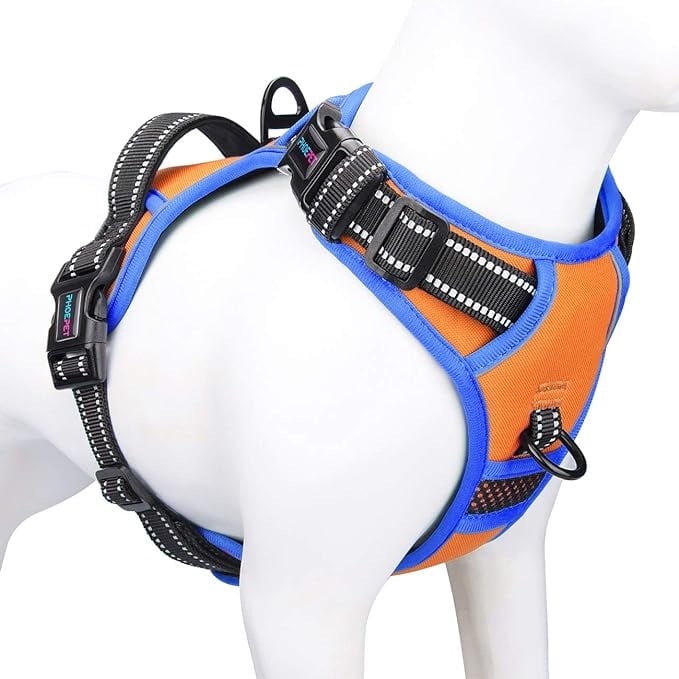 PHOEPET 2019 No Pull Dog Harnesses for Small Dogs Reflective Adjustable ...