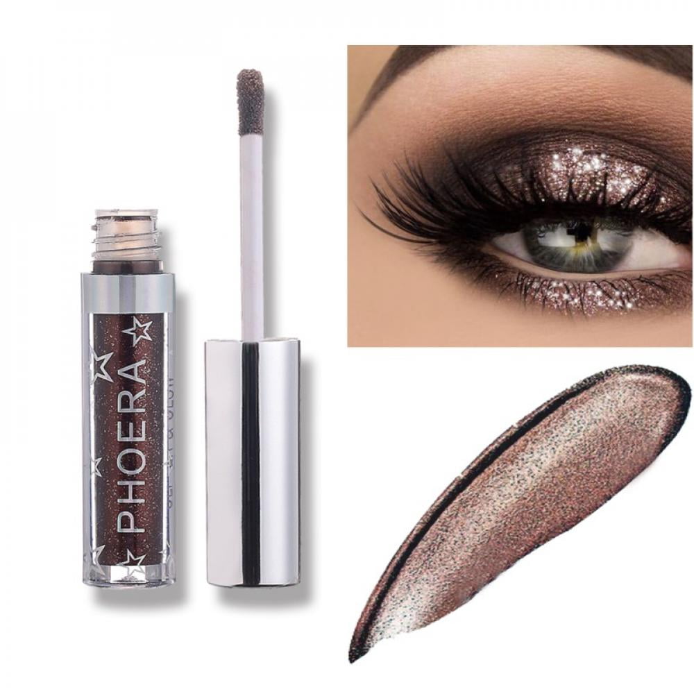 PHOERA 12 Colors Long Lasting Waterproof Shining Shimmer Glitter Liquid ...