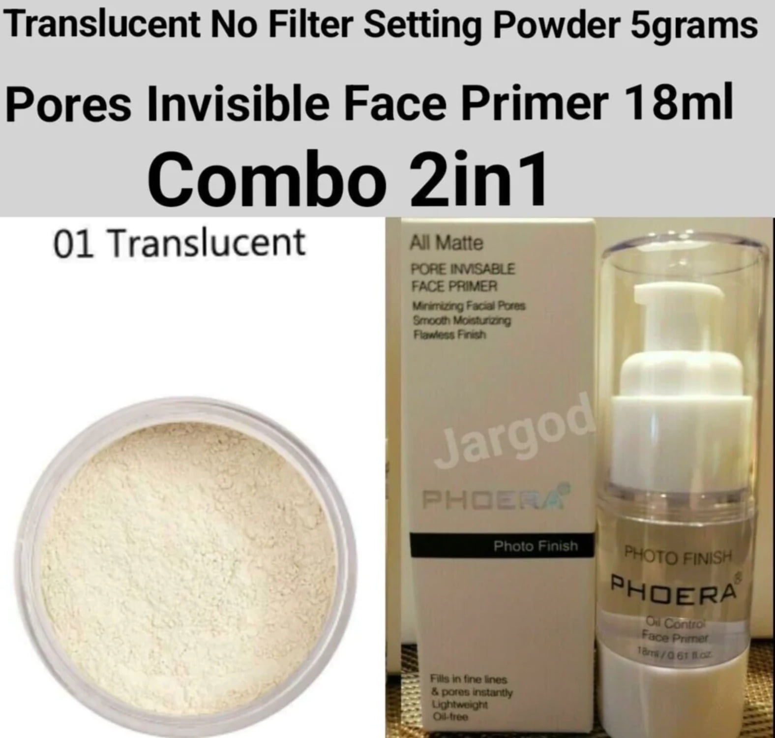 PHOERA No Filter Setting Powder Loose Face Translucent Foundation ...