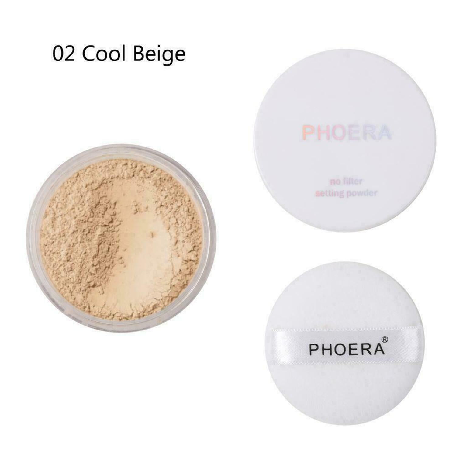 PHOERA No Filter Setting Powder Loose Face Translucent Foundation ...