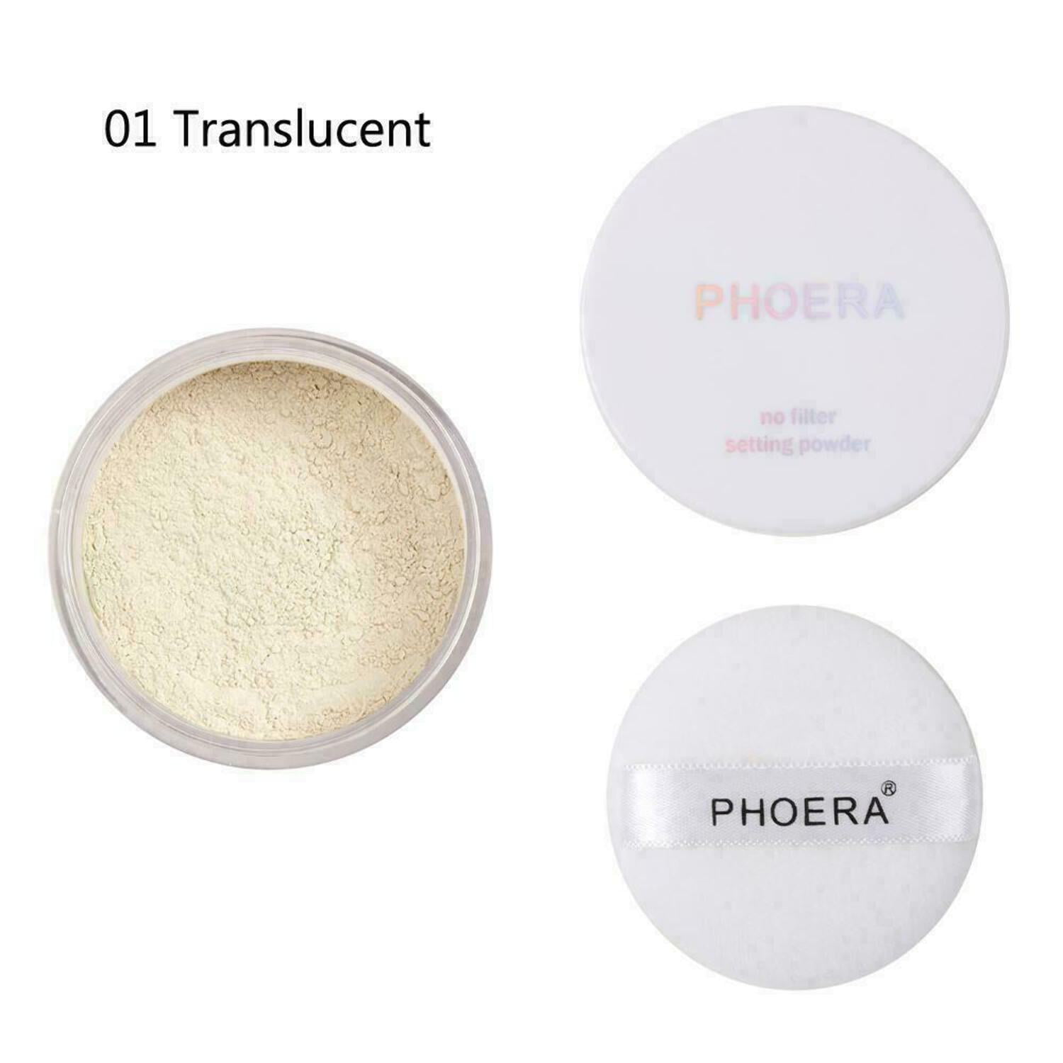 PHOERA No Filter Setting Powder Loose Face Translucent Foundation ...