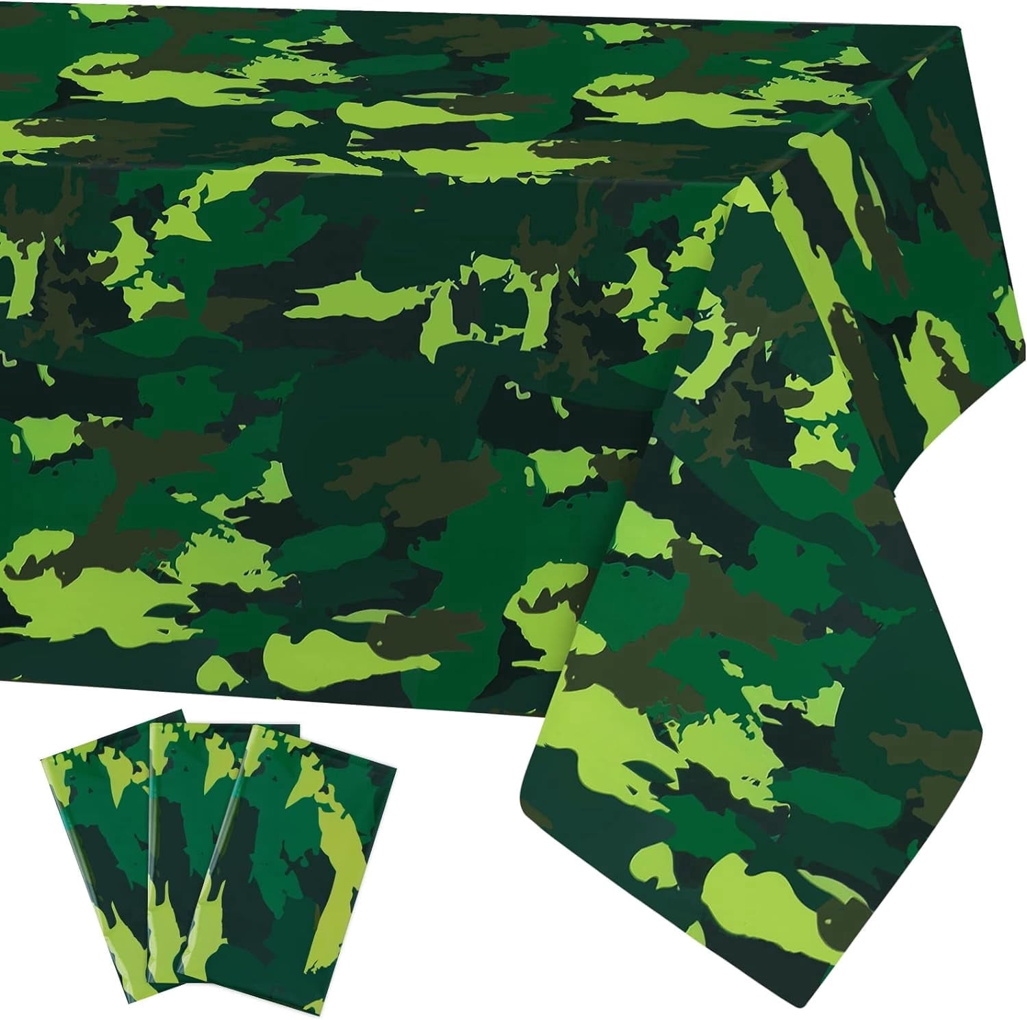 Bpeow Camo Table Covers Camouflage Tablecloth for Party Decoration, 3 ...