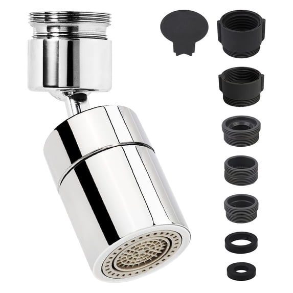 Phogary Faucet Aerator, 360Â° Swivel Sink Attachment, 22-24MM, 2 Modes ...