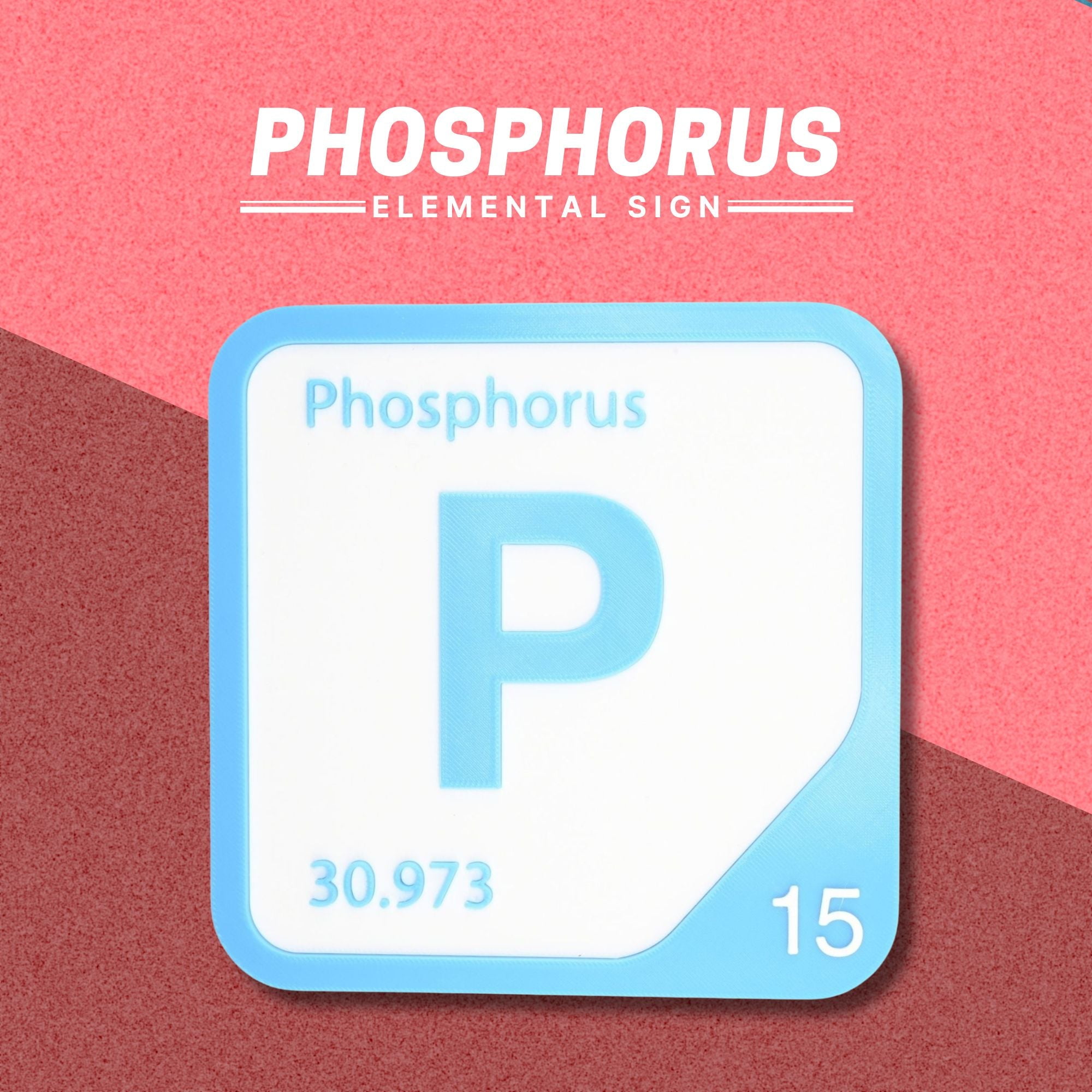 PHOSPHORUS Periodic Table Tile – Educational Wall Art for Science ...