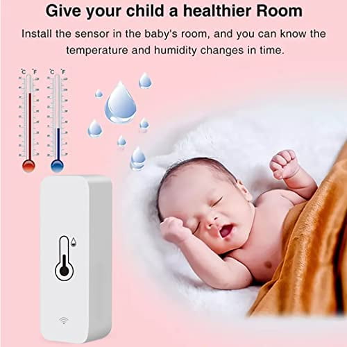 PHOVOLT WiFi Hygrometer Thermometer Sensor for Home, Indoor Outdoor ...