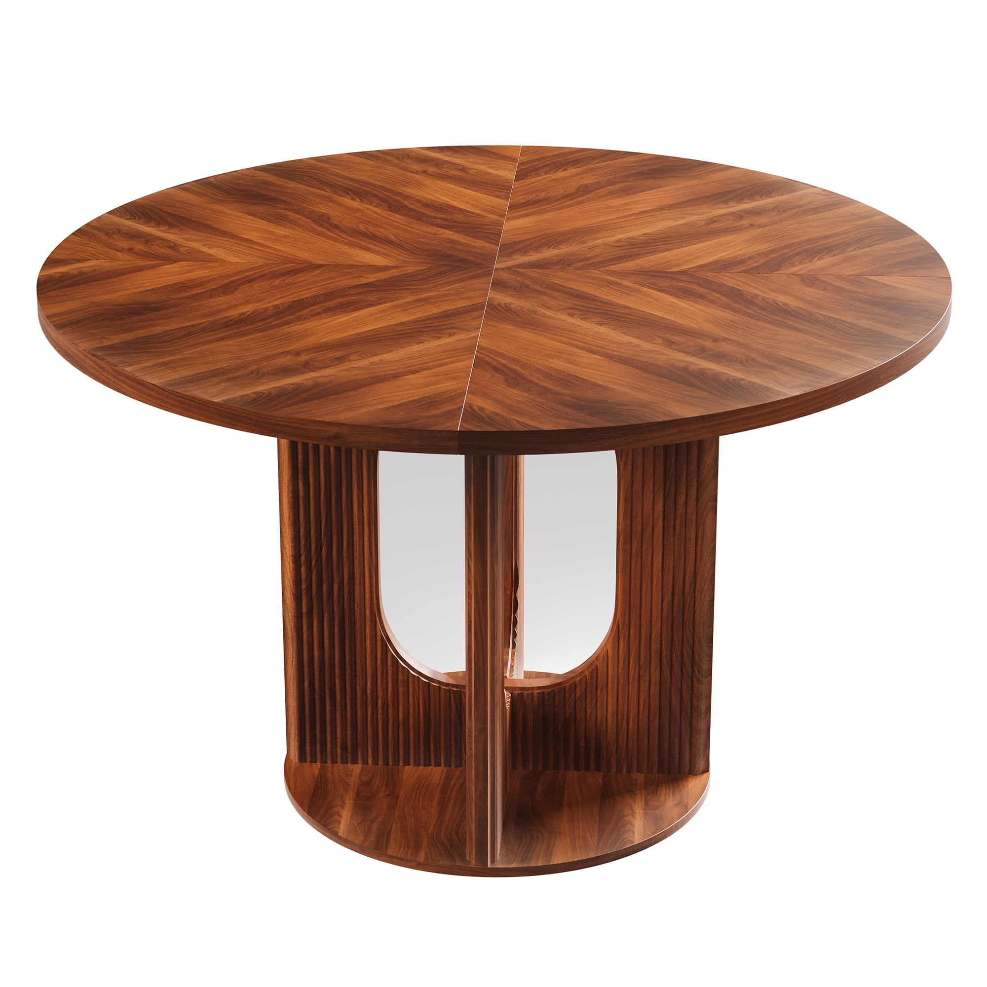 PHOYAL 47 inch Round Dining Table, Circle Kitchen Table for 4-6, Large ...
