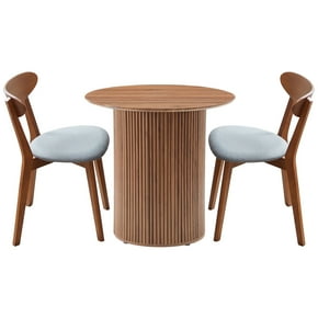 Round Tables with Two Chairs for Home Dining and Small Spaces