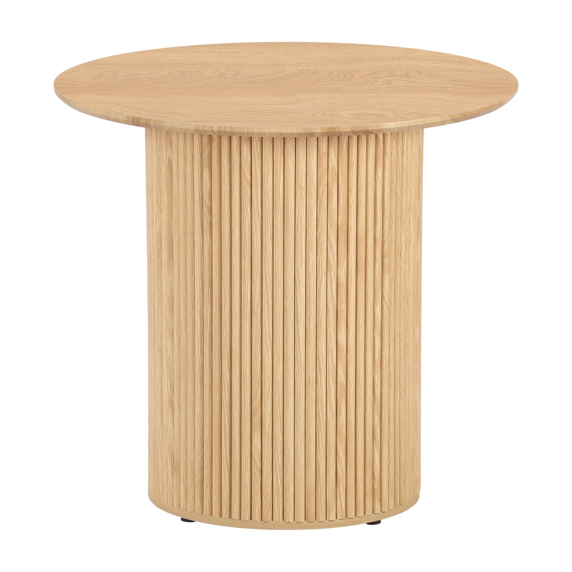 PHOYAL Fluted Small Round Dining Table for 2, 31.5 Inch Circle Dining ...