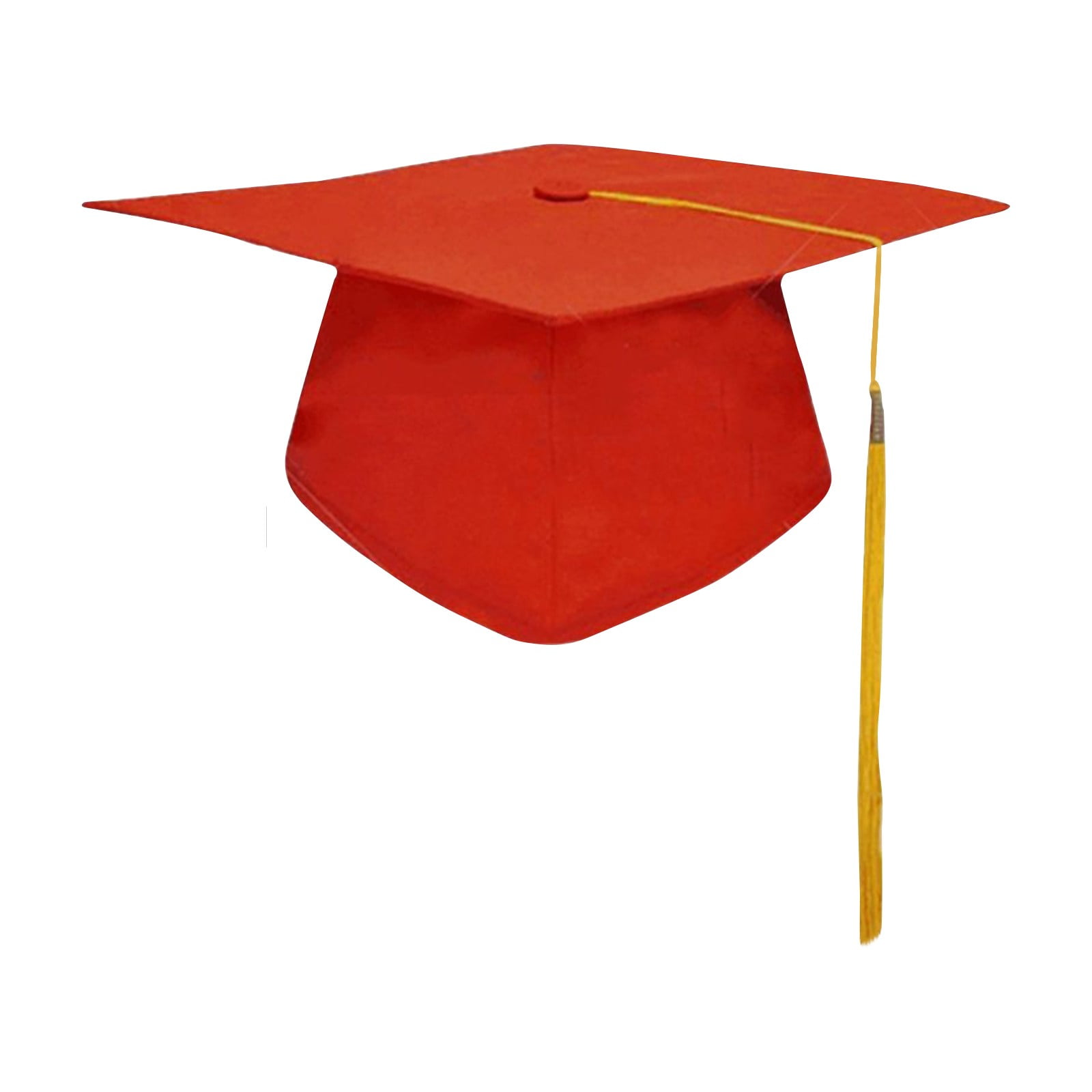 PHOZXE Premium Red Graduation Cap with Tassel High-Quality Mortarboard ...