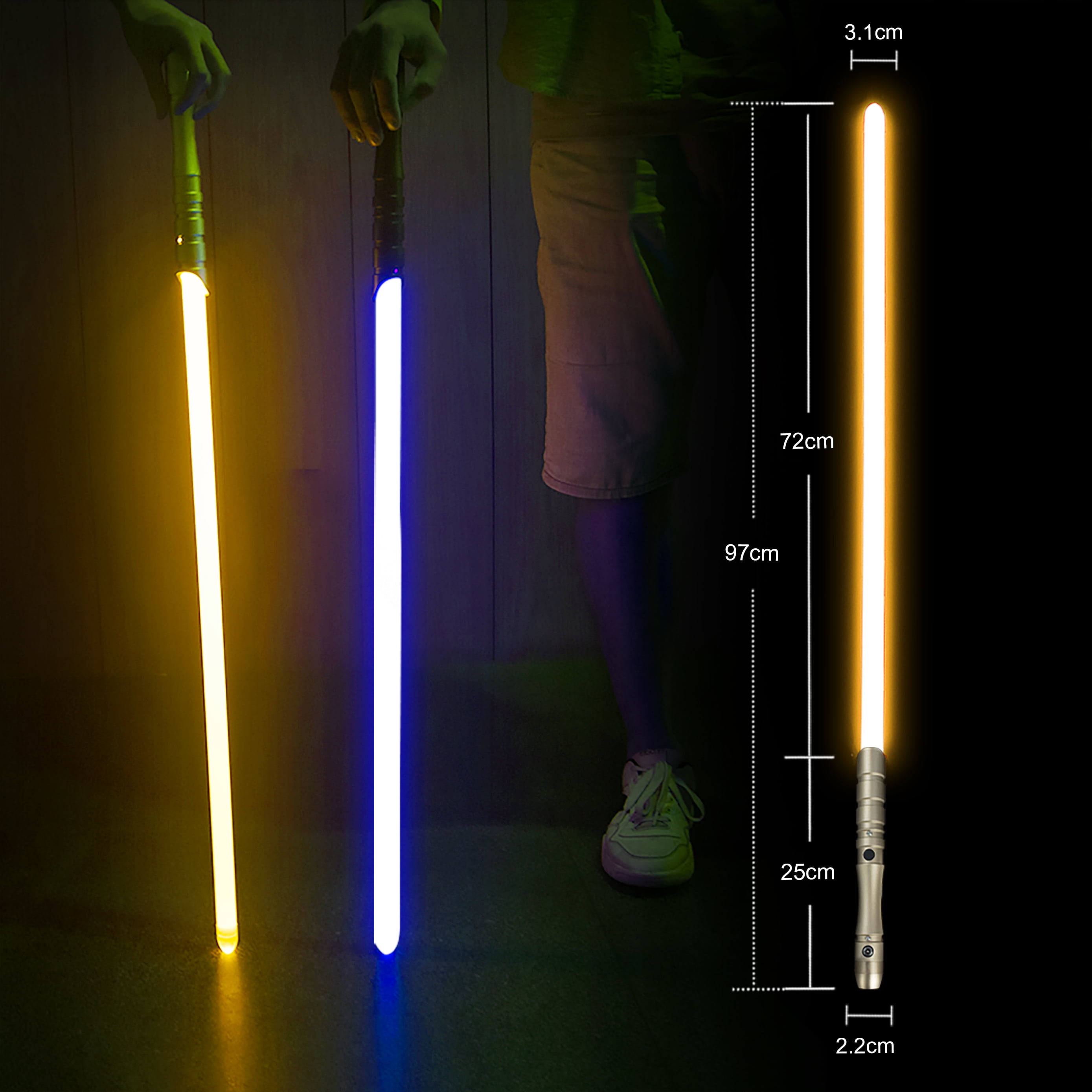 PHS Lightsaber FX Force Heavy Dueling FOC Metal Handle Adult Child ...