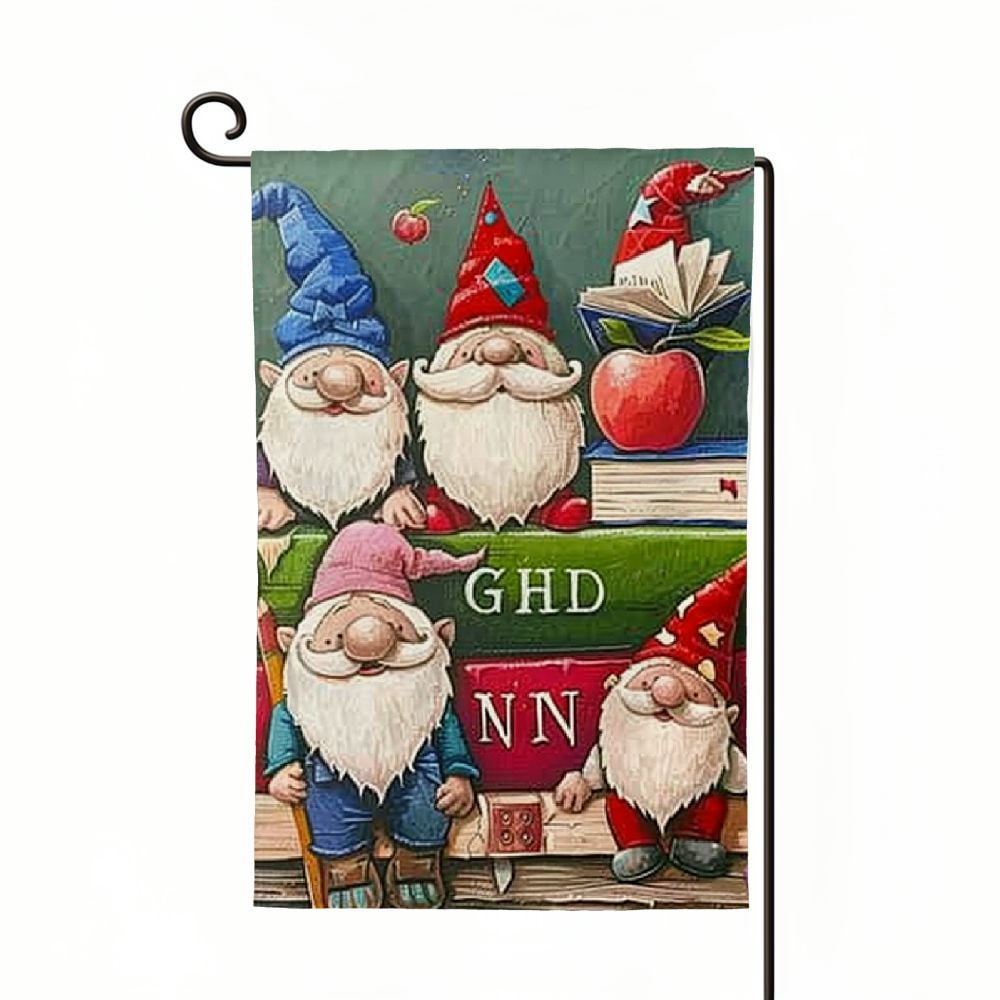 PHYHOO Back to School Garden Flag Double Sided Vertical, Burlap Small ...