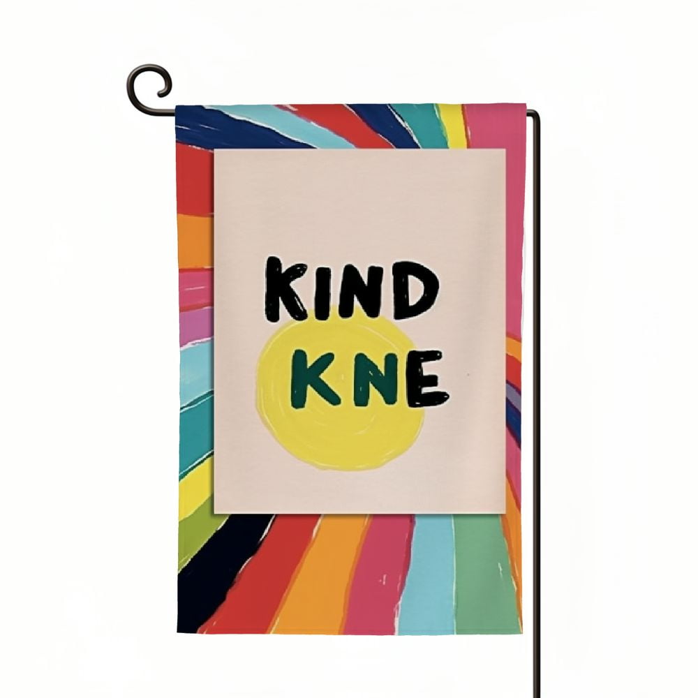 PHYHOO Be Kind Rainbow Sunshine Pride Garden Flag Double Sided, LGBTQ ...