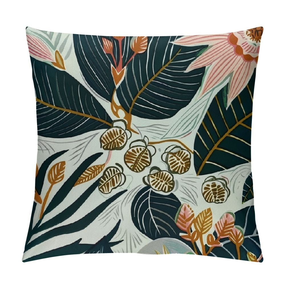 PHYHOO Boho Floral Pillow Covers , Flower Spring Throw Pillows Rustic ...