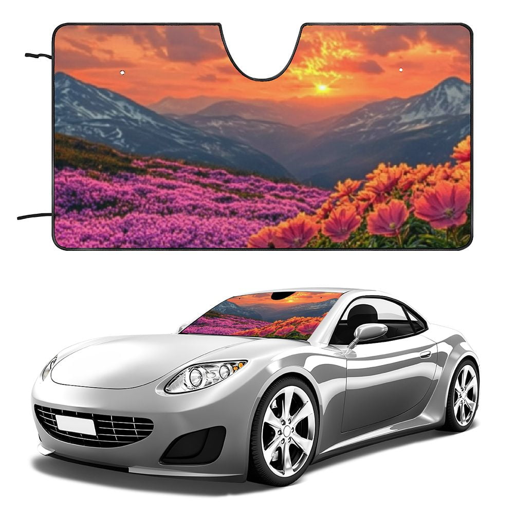 PHYHOO Car Sun Shade Windshield Sunshade Universal Fit, Block Sun Glare ...