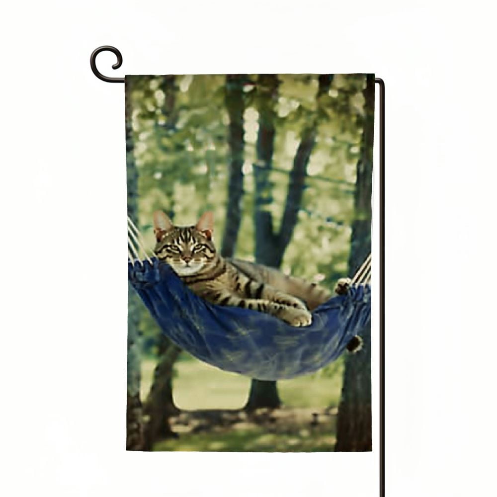 PHYHOO Cat Spring summer Outside Double Sided Garden flags,Seasonal ...