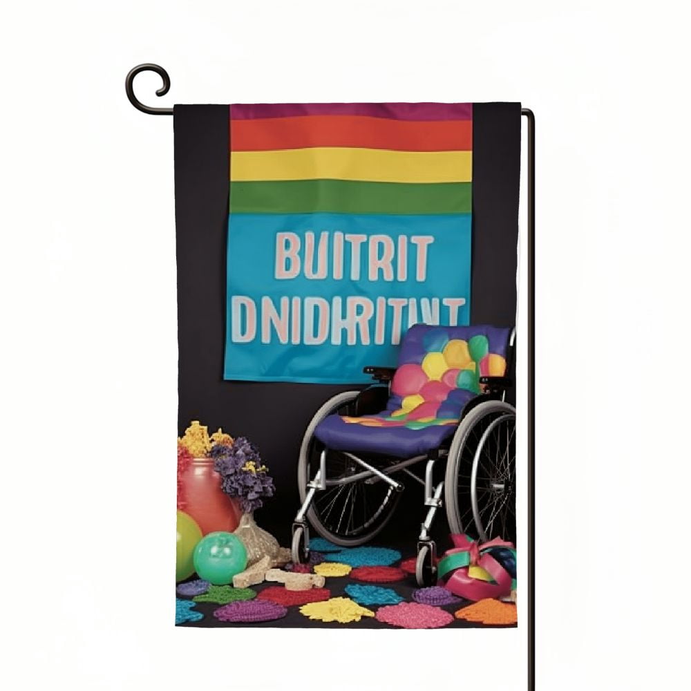 PHYHOO Disability Pride Month Flag Quote Disability Pride Garden Flag ...