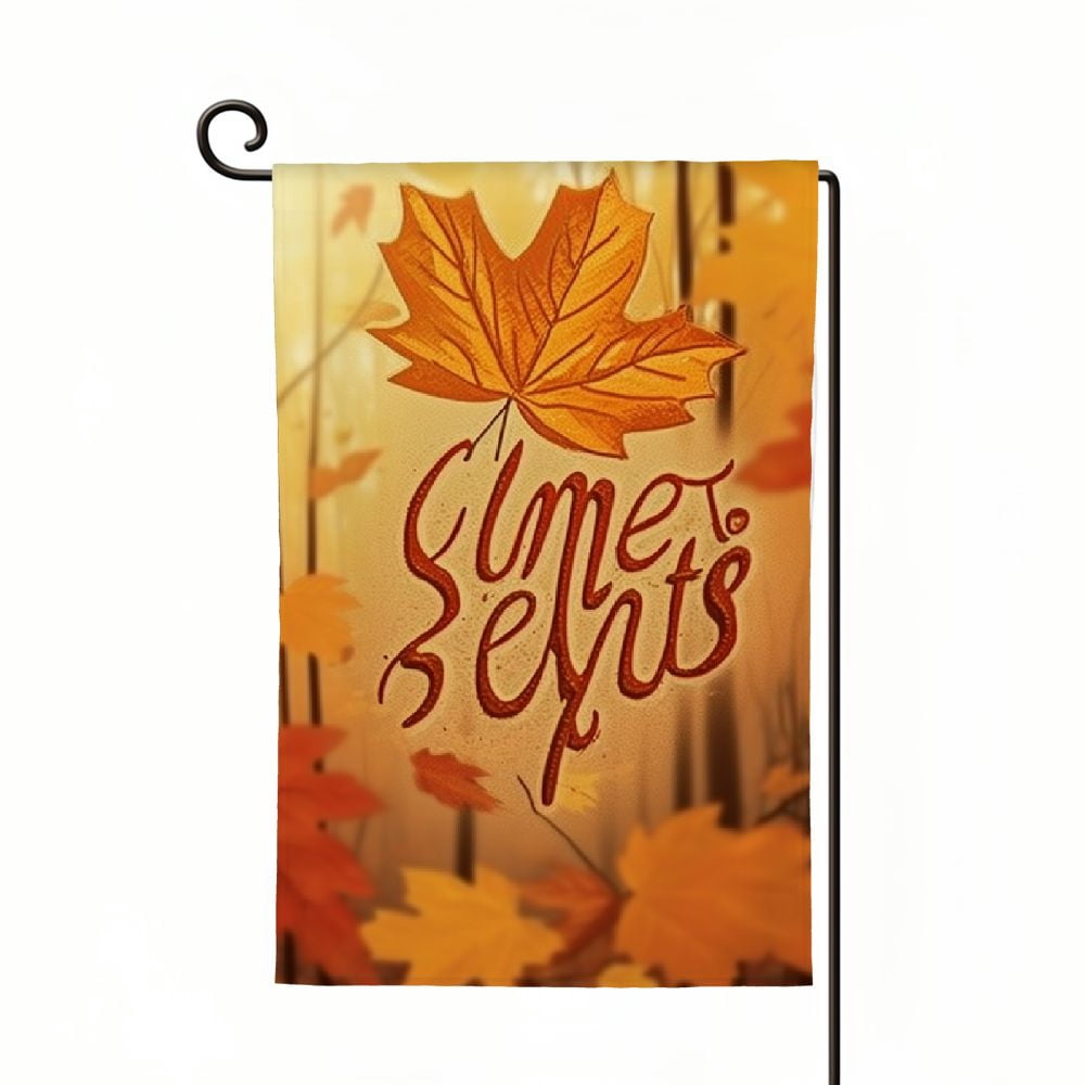 PHYHOO Fall Sweet Fall Garden Flags for Outside Burlap Double Sided ...