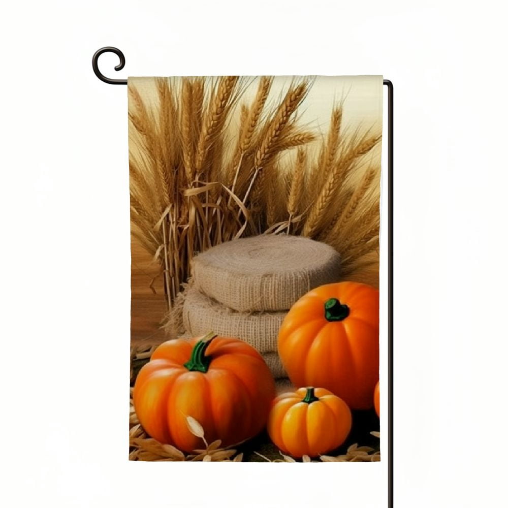 PHYHOO Fall Welcome Garden Flags for Outside Double Sided, Autumn Paddy ...