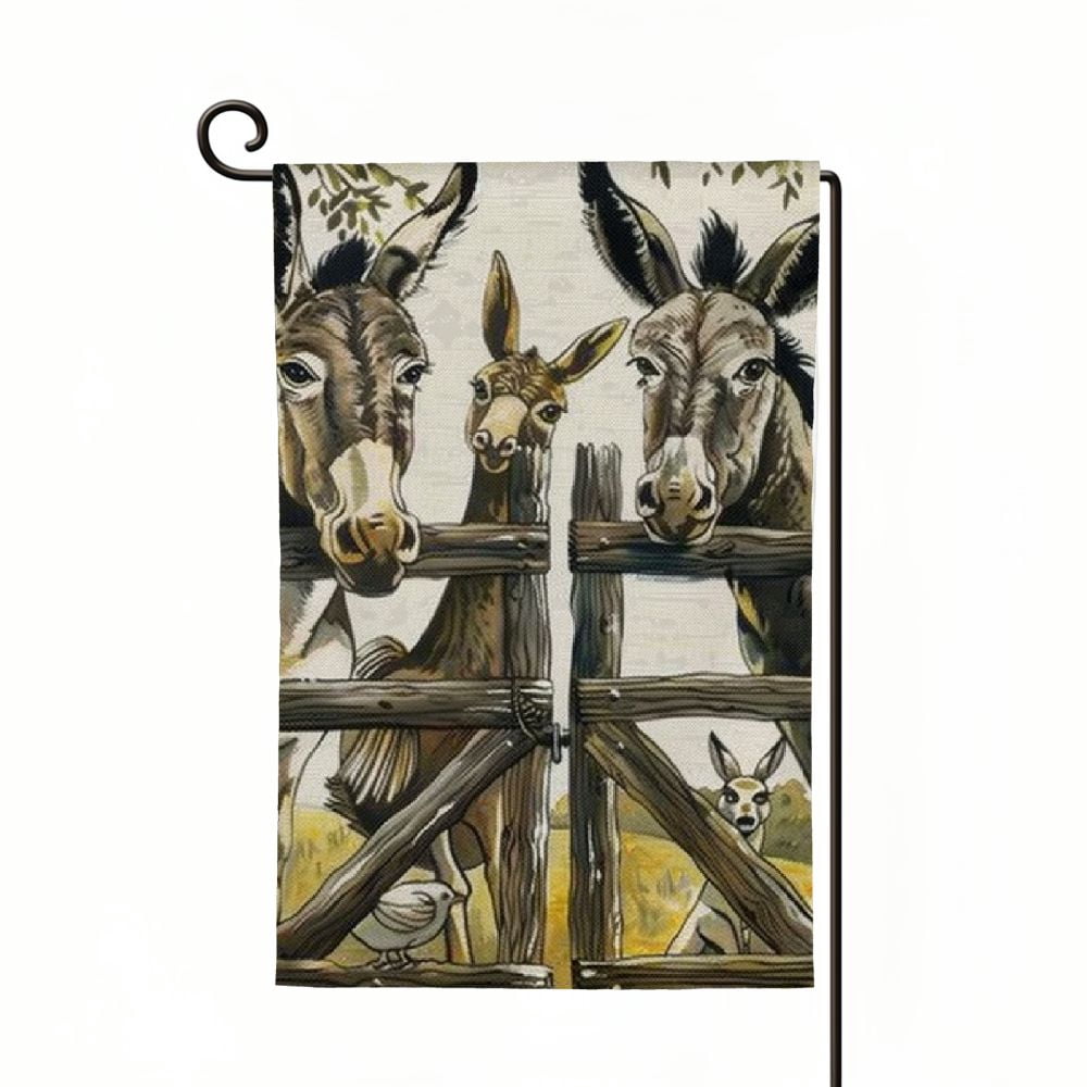 PHYHOO Farm Garden Flag Double Sided Outside, Rustic Country Farmhouse ...
