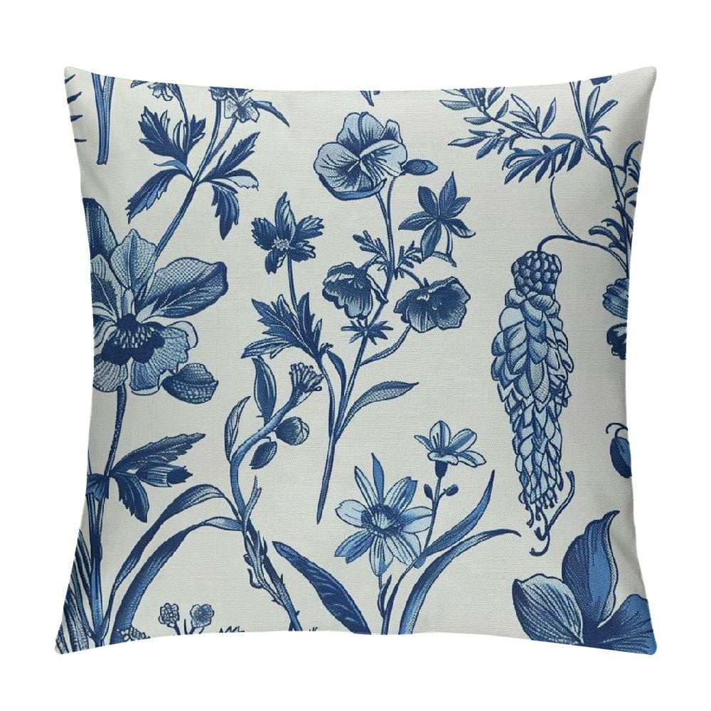 PHYHOO Flower Pillow Covers , Summer Spring Throw Pillows Floral ...