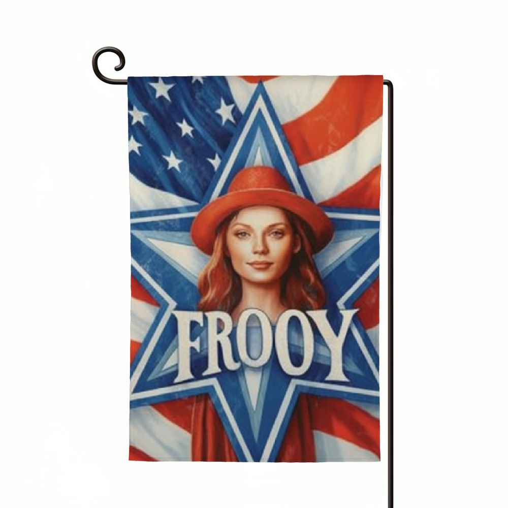 PHYHOO Garden Flag Double Sided, Small Burlap Welcome Patriotic Stars ...