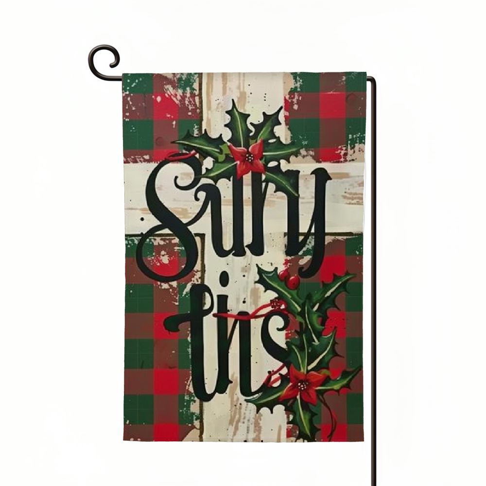 PHYHOO Garden Flags For Outside Is The Reason For The Season Outdoor ...