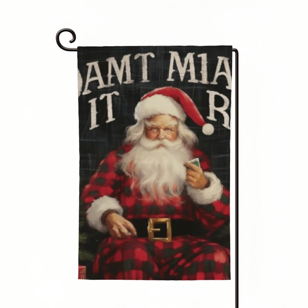 PHYHOO Garden Flags My Did It Christmas Garden Flag , Humorous Yard ...