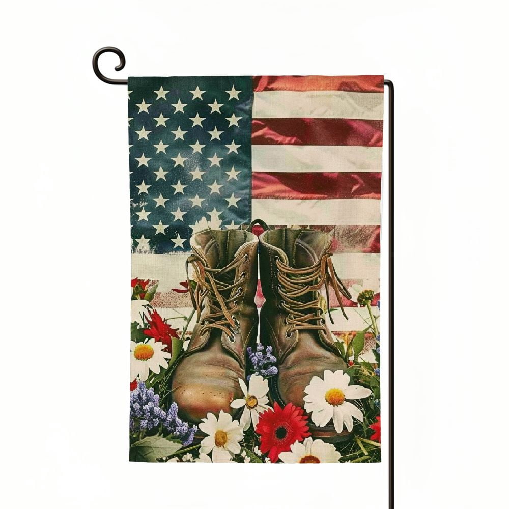 PHYHOO Memorial Day Freedom Garden Flag Double Sided Vertical, Small ...