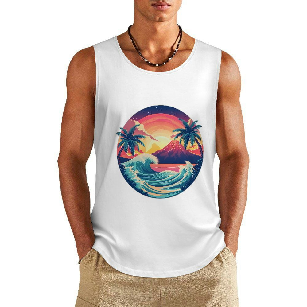 PHYHOO Men Cotton Tank Top, Soft Lightweight and Snug Tanks For Men ...