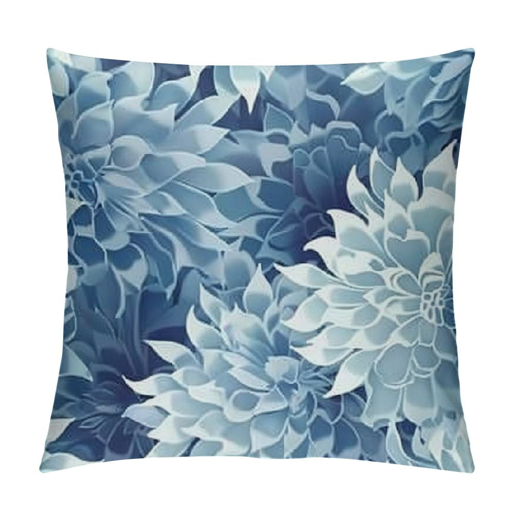 PHYHOO Modern Flower Pillow Covers Spring Floral Yellow Pink Gray Art ...