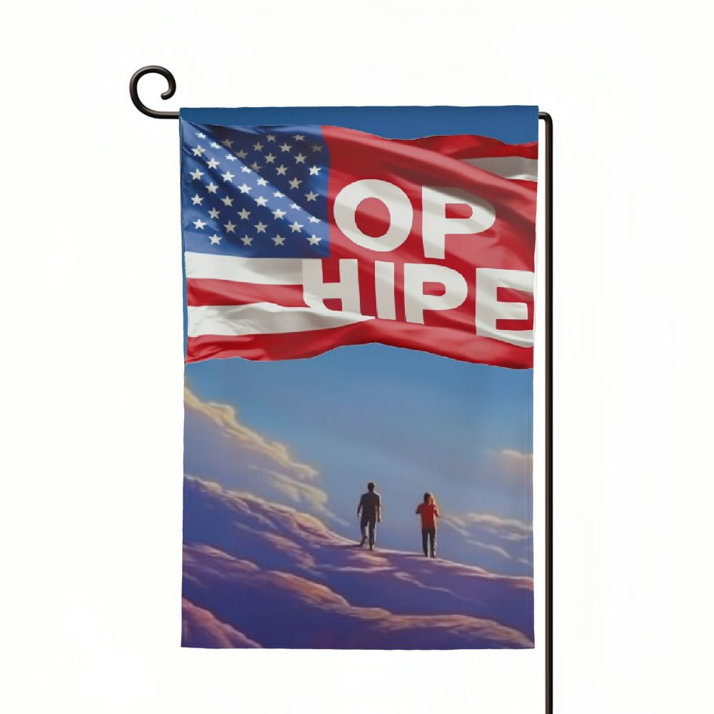 PHYHOO Our Only Hope Garden Flag Jesus Yard Flag Jesus God Bless ...