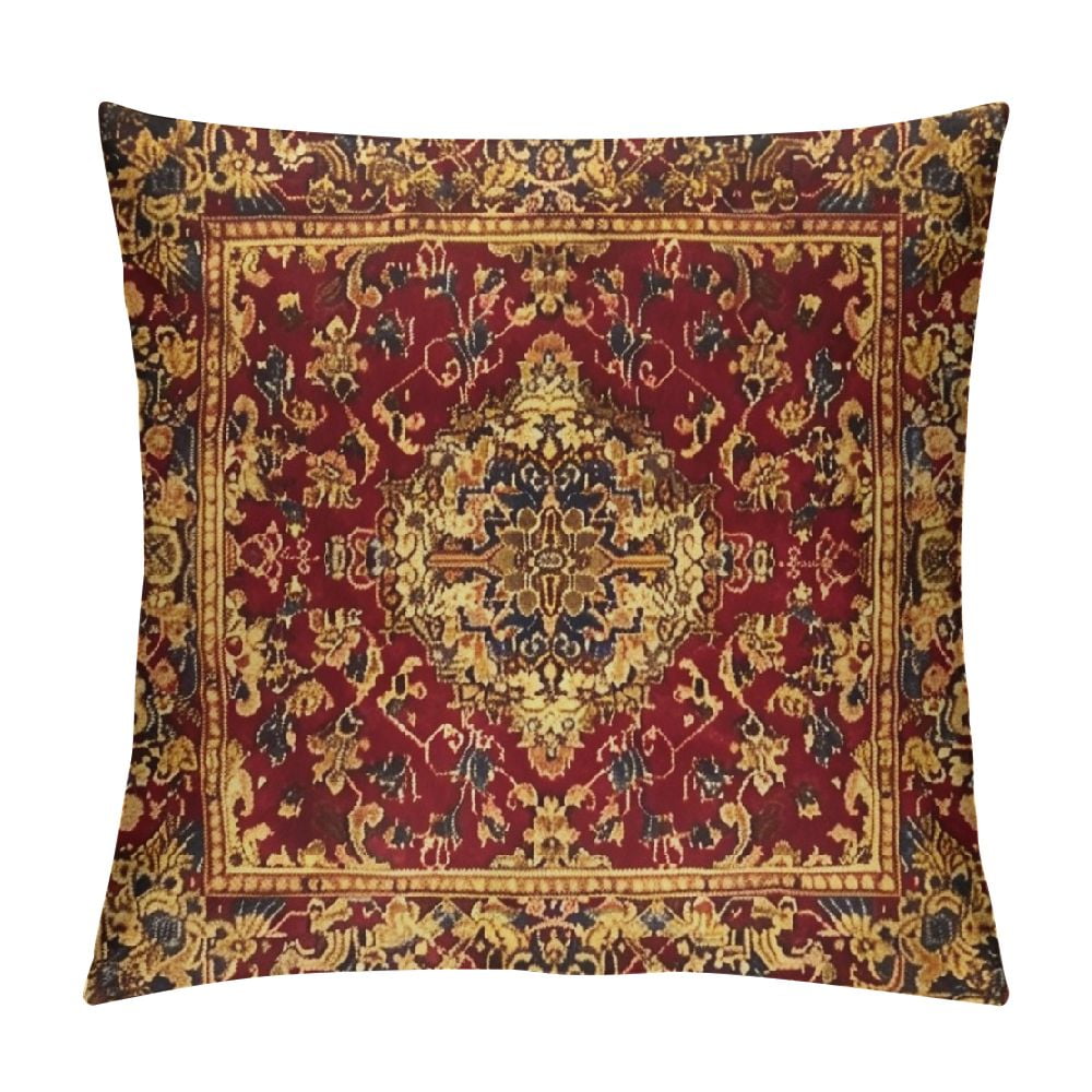 PHYHOO Paisley Carpet Cozy Pillowcase Cushion Cover, Persian Carpet ...