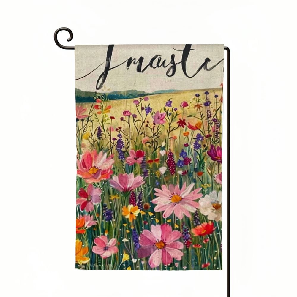 PHYHOO Spring Summer Flower Garden Flag Double Sided Vertical Welcome ...