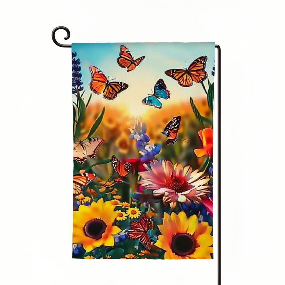 PHYHOO Spring large Garden Flag Double Sided Vertical, monarch ...