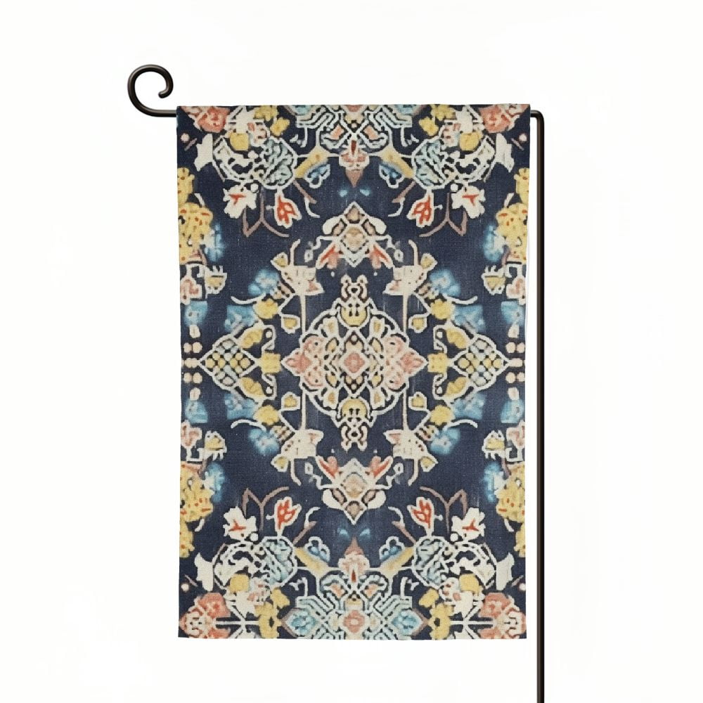 PHYHOO Stylish Paisley Floral Garden Flags Double Sided For Outdoor ...
