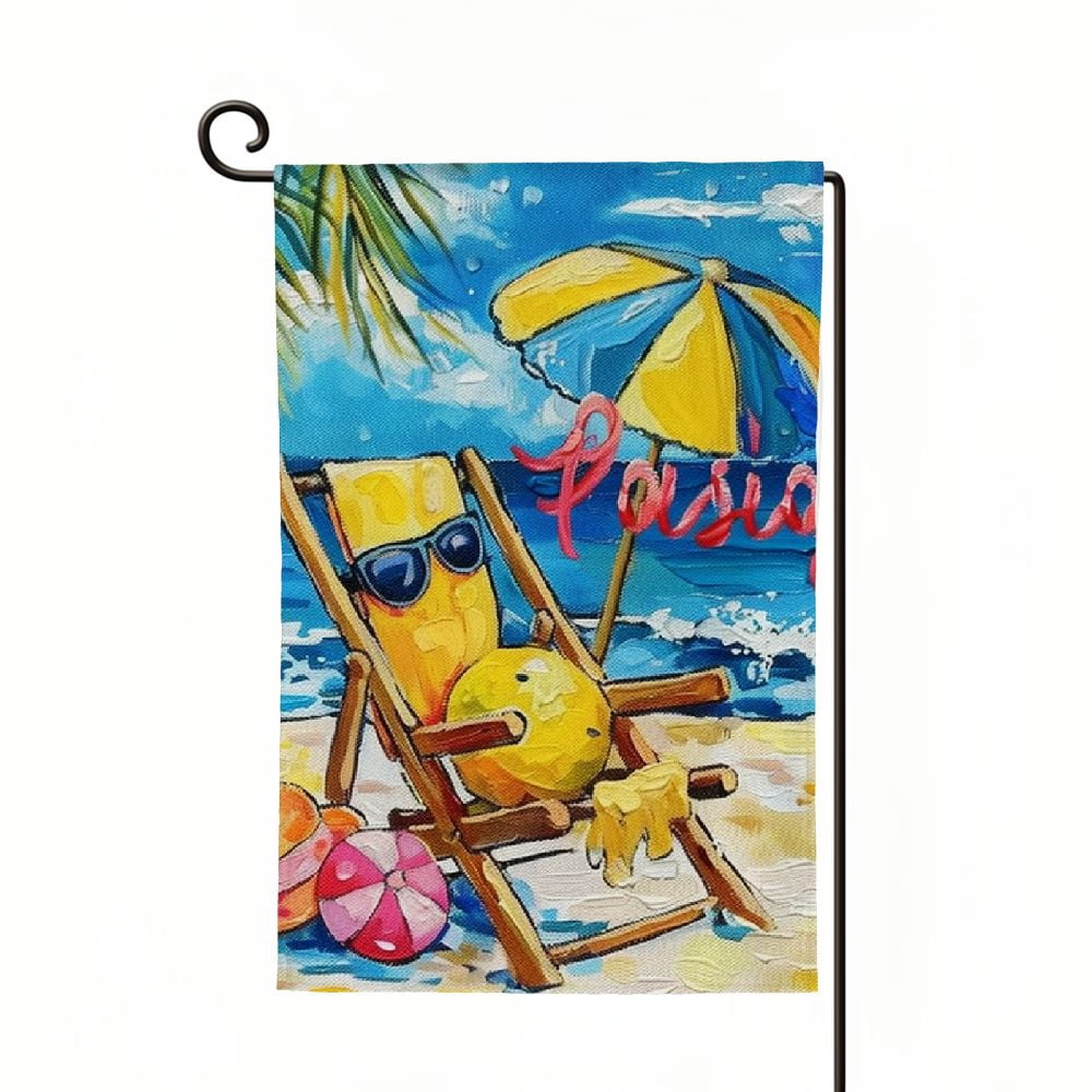 PHYHOO Summer Cartoon Lemon Garden Flags, Feeling A LITTLE Yard ...