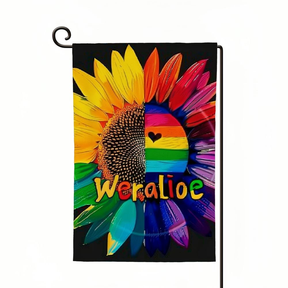 PHYHOO Sunflower Pride Flag Kindness Peace Equality Love Inclusion Hope ...