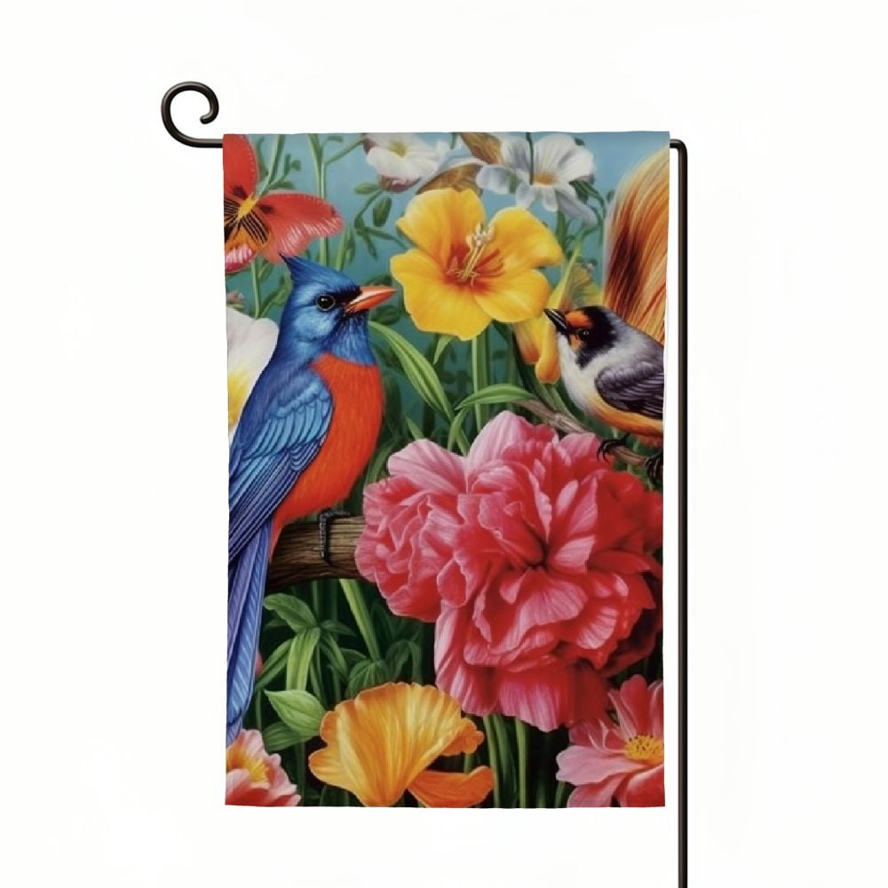 PHYHOO Welcome Spring Summer Garden Flag Double Sided Vertical, Small ...