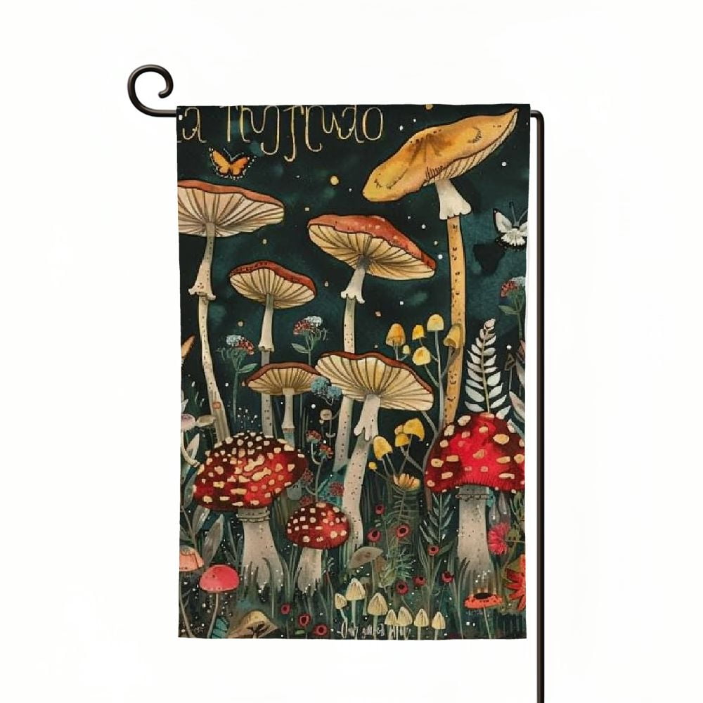 PHYHOO Wild and Free Magic Forest Garden Flag Double Sided Outside ...