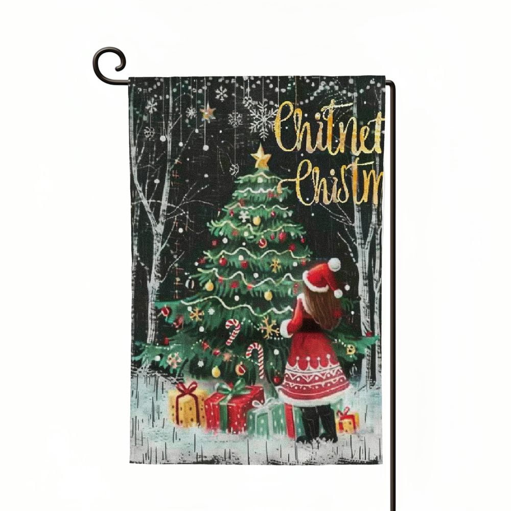 PHYHOO Yard Flags Just A Who Loves Christmas Yard Flags Double Sided ...