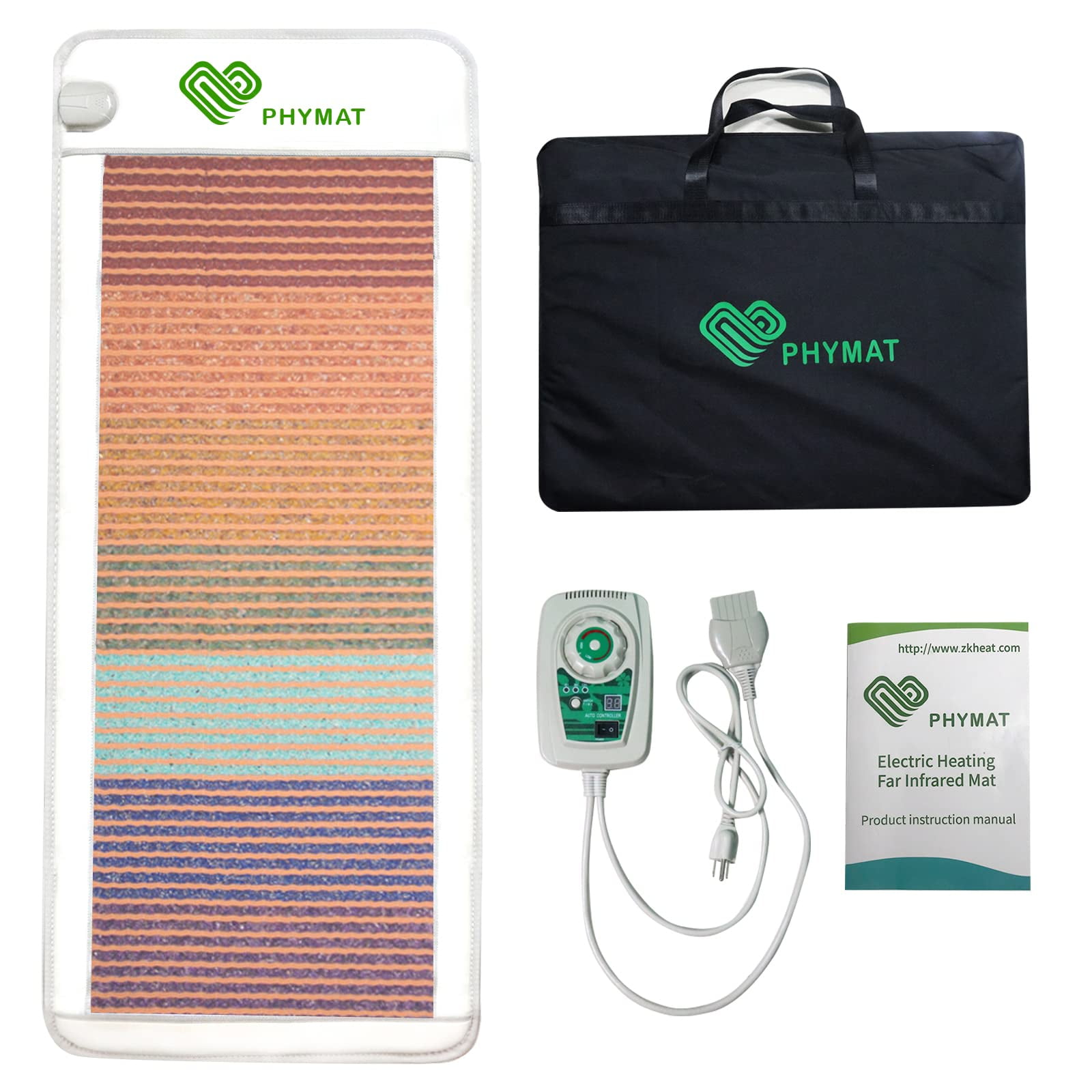 PHYMAT Infrared Heating Pad - 7 Color Rainbow Gemstone Crystal Far ...