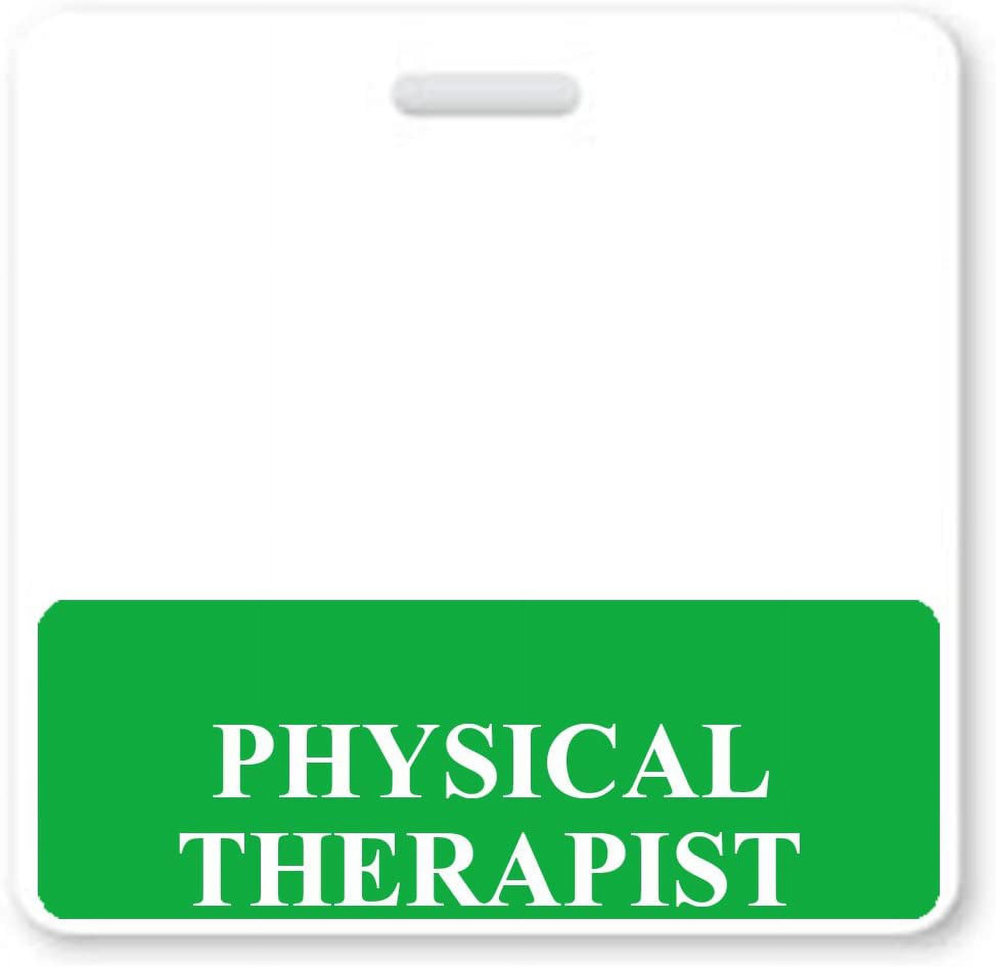 PHYSICAL THERAPIST Badge Buddy - Heavy Duty Horizontal Badge Buddies ...