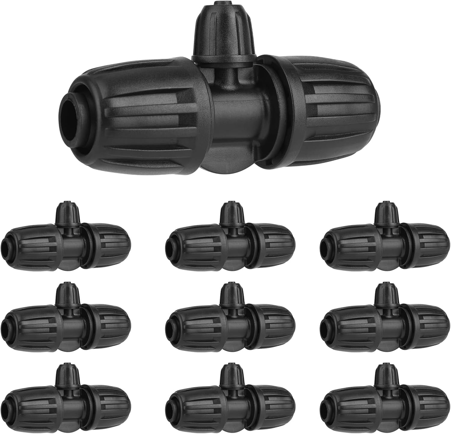 PHYSUN-1/2 Inch to 1/4 Inch Drip Irrigation Reducing Tee Fittings,10 ...
