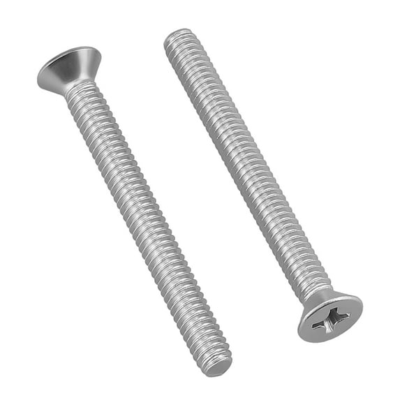 PHYSUN-1/4-20 x 2-3/4" (20 Pack) Phillips Flat Head Machine Screws ...