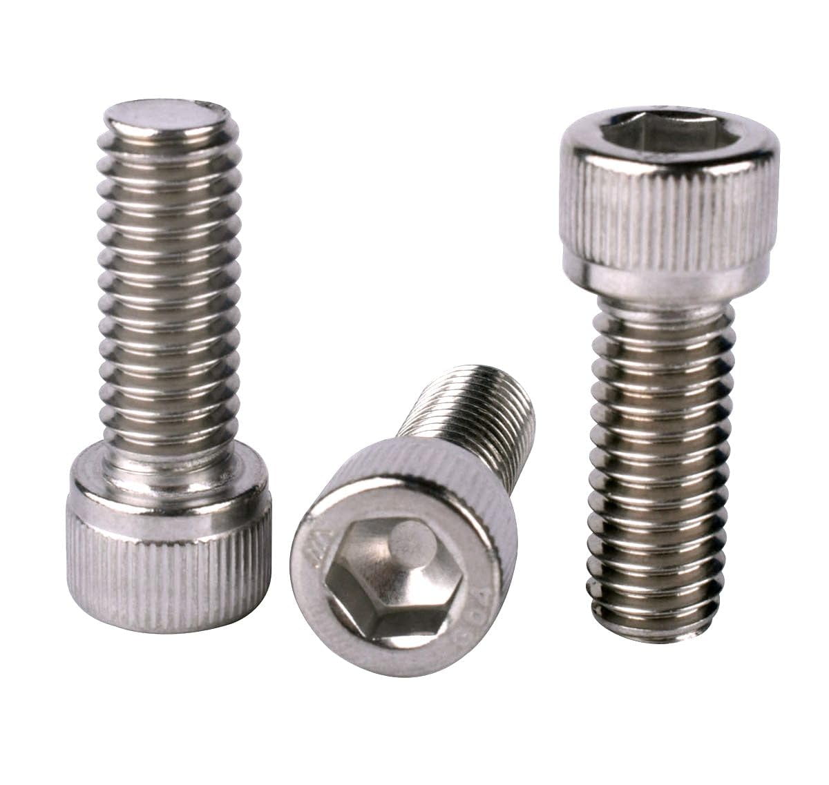 PHYSUN-1/4-20 x 2 Allen Hex Socket Head Screw Bolt, 304 Stainless Steel ...