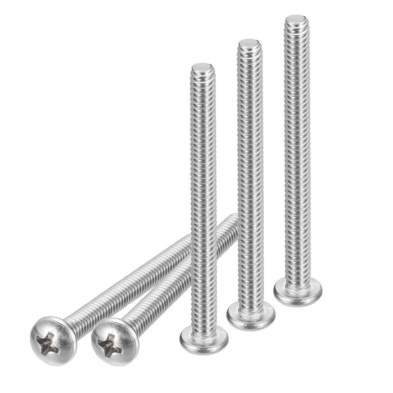 PHYSUN-#10-24x2-1/4 Pan Head Machine Screws, 25Pcs 304 Stainless Steel ...