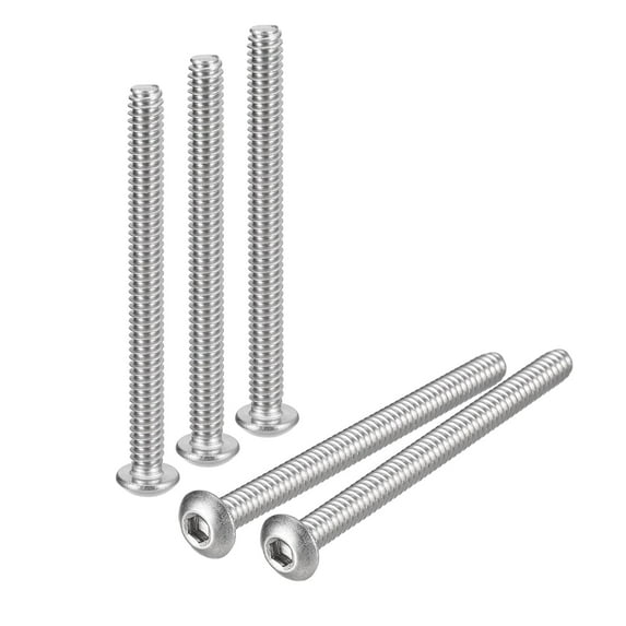 PHYSUN-#10-24x2 Button Head Socket Cap Screws, 20pcs 304 Stainless ...