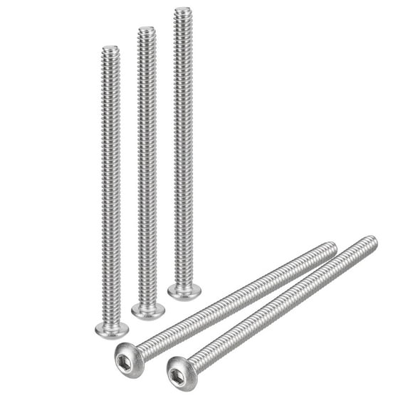 PHYSUN-#10-24x3-1/2 Button Head Socket Cap Screws, 20pcs 304 Stainless ...